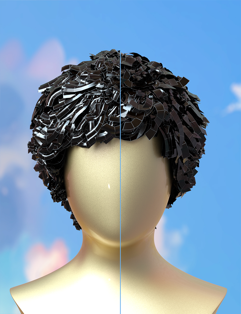 dForce Angel Curvy Short Hair for Genesis 9 and 8 Female | Daz 3D