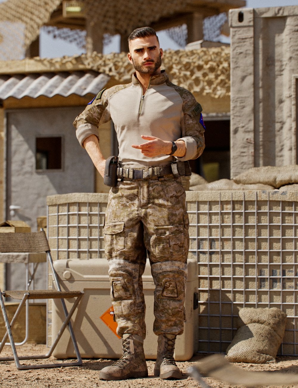 MI Modern Military Combat Uniform Bundle | Daz 3D