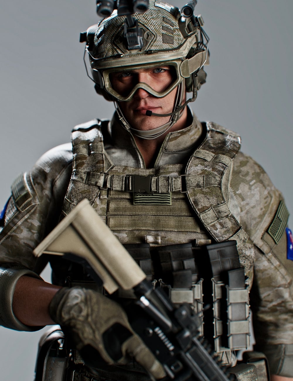 MI Modern Military Combat Uniform Bundle | Daz 3D