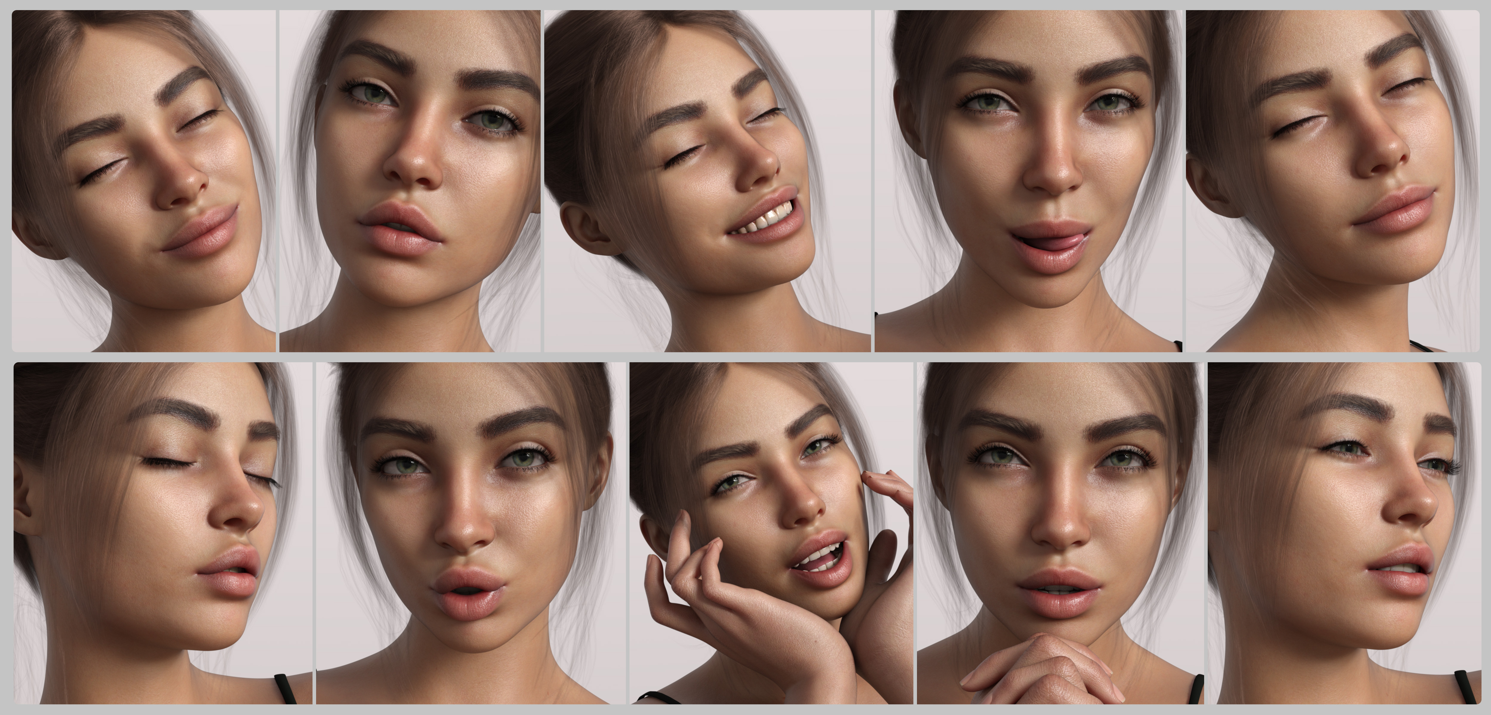 Z Deep Emotions Expressions for Genesis 9 | Daz 3D