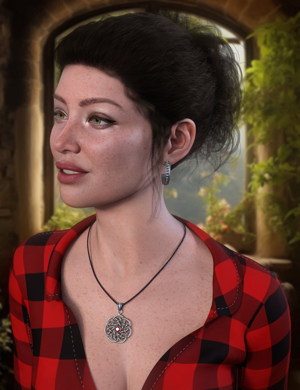 dForce Pamela Hair for Genesis 9 | Daz 3D
