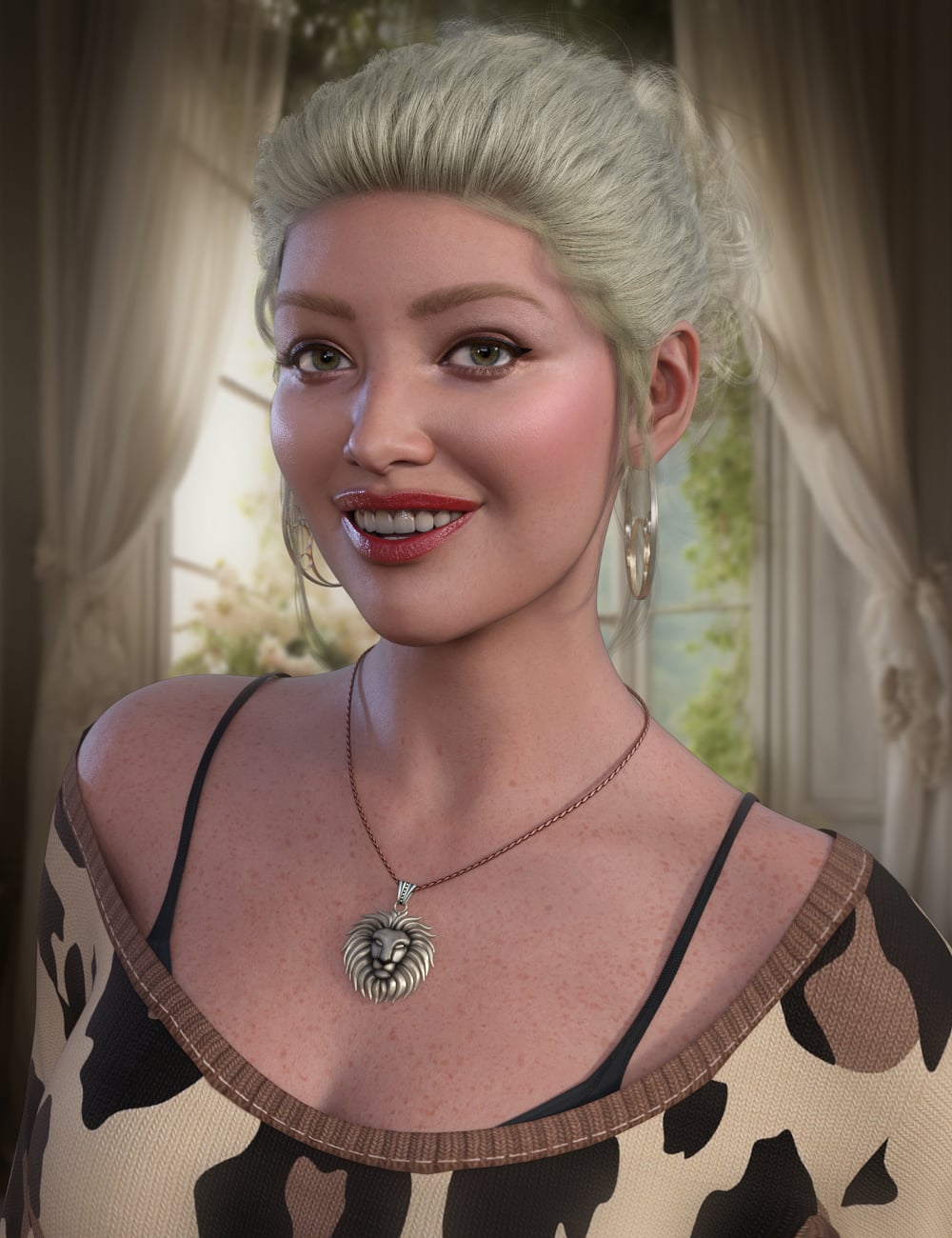 dForce Pamela Hair for Genesis 9 | Daz 3D