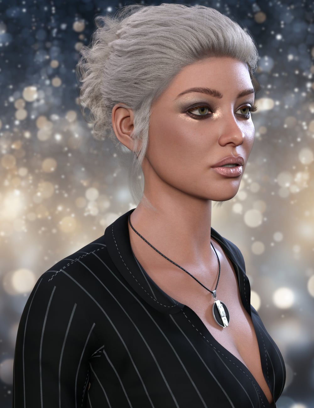 dForce Pamela Hair for Genesis 9 | Daz 3D