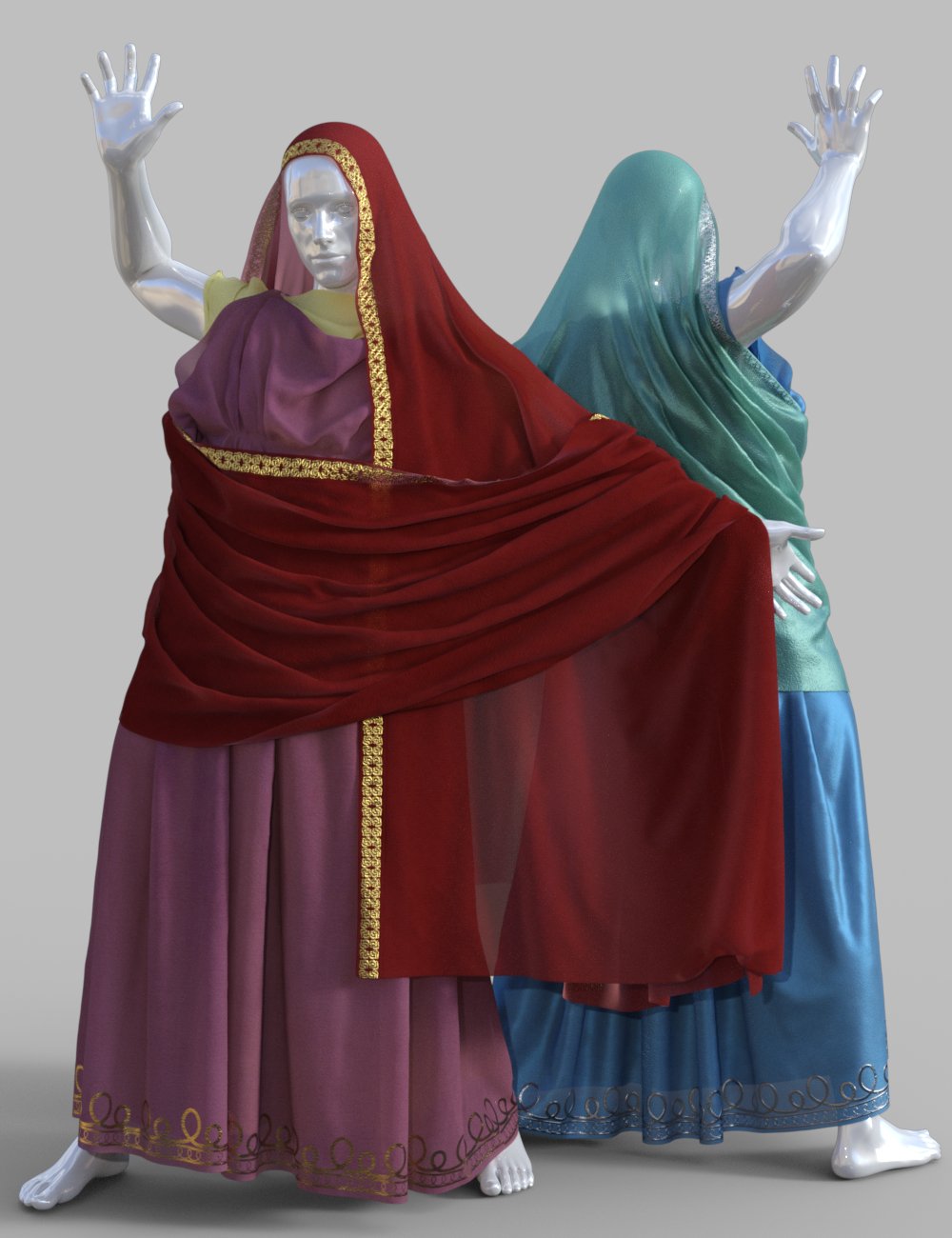 dForce Roman Matron for Genesis 9 and 8 | Daz 3D
