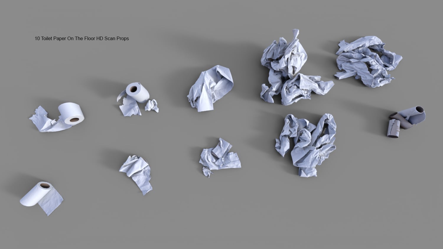 Toilet Paper On The Floor | Daz 3D