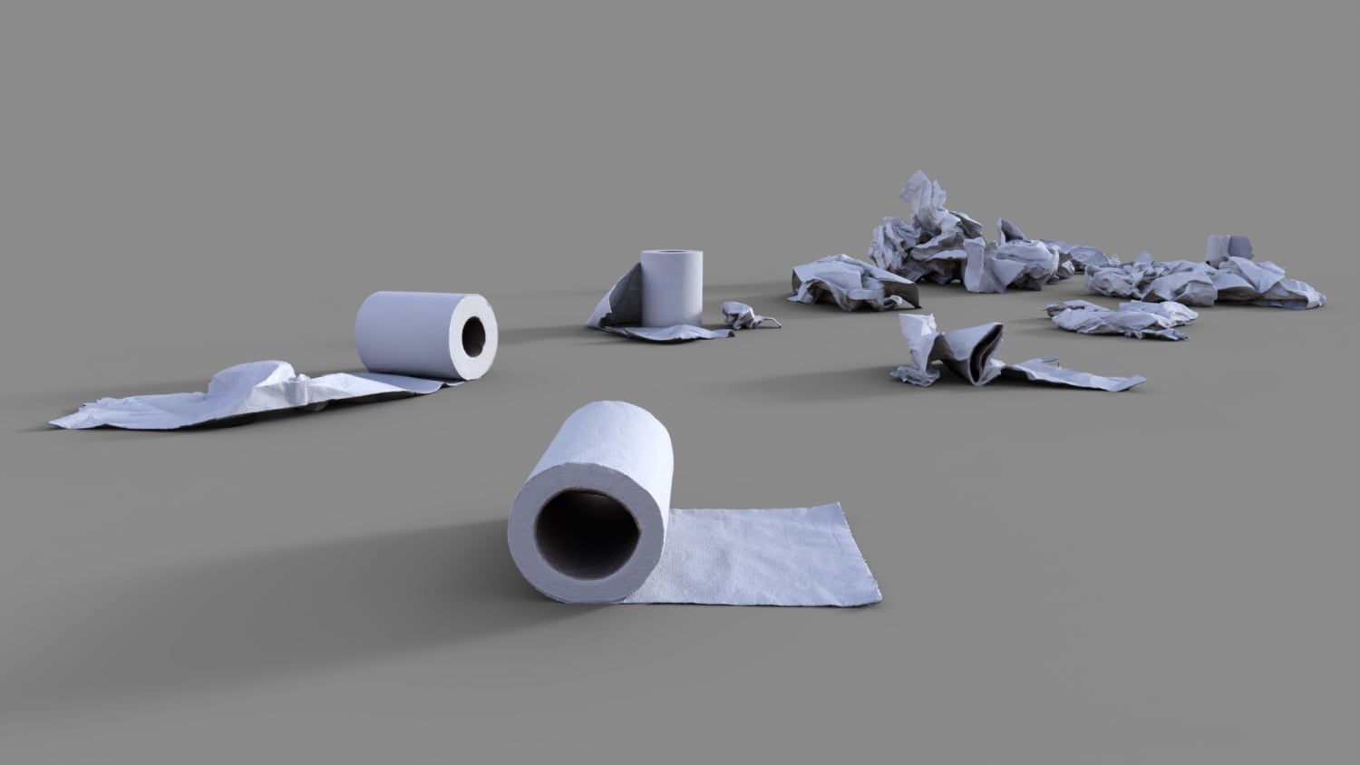 Toilet Paper On The Floor | Daz 3D