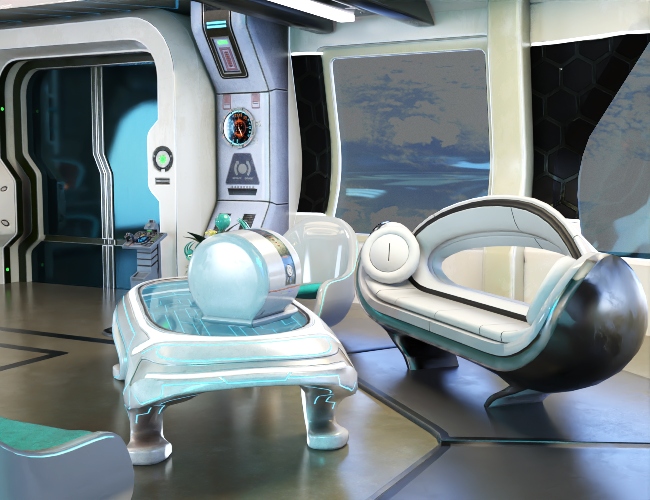XI Futuristic CEO Cabin | Daz 3D