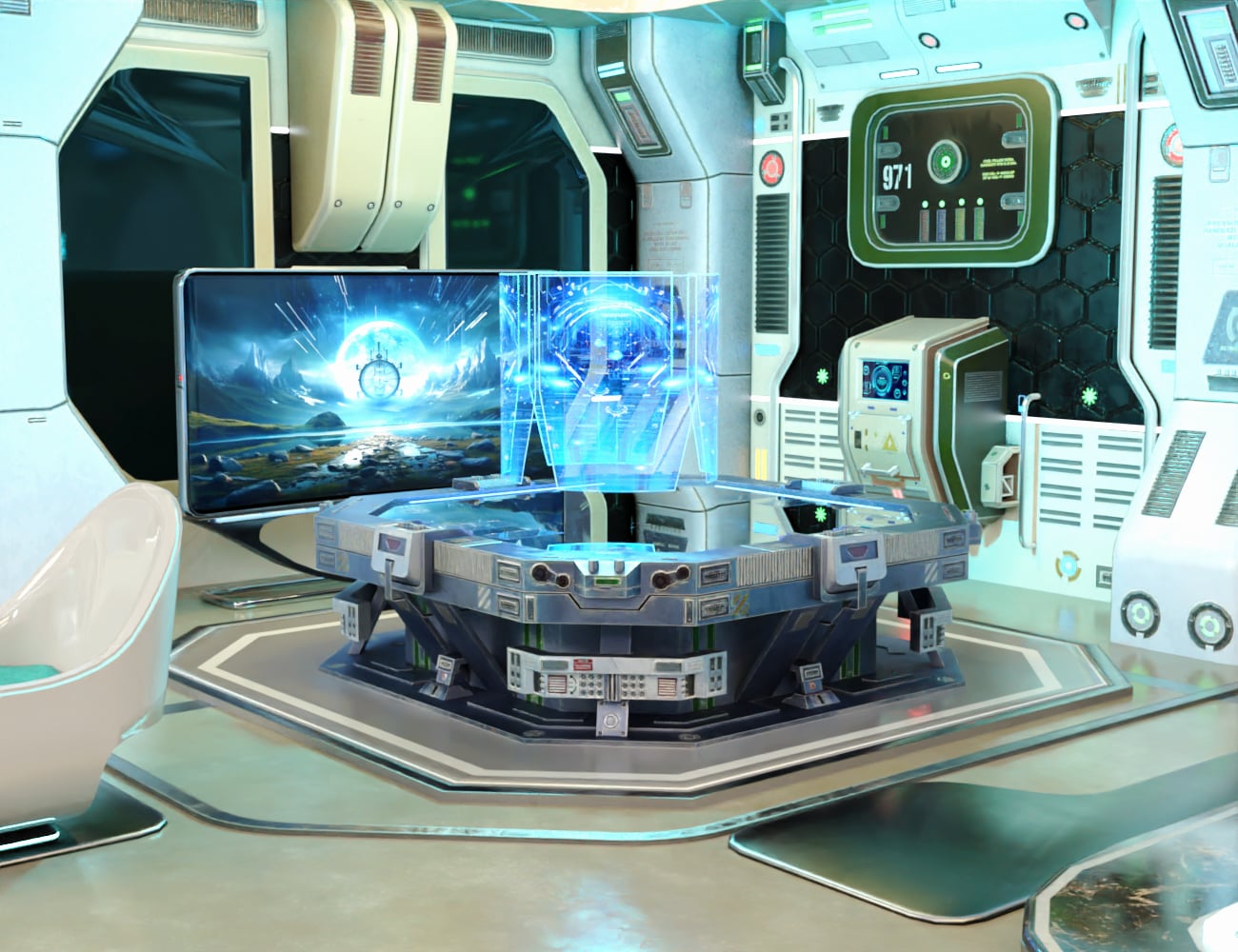XI Futuristic CEO Cabin | Daz 3D