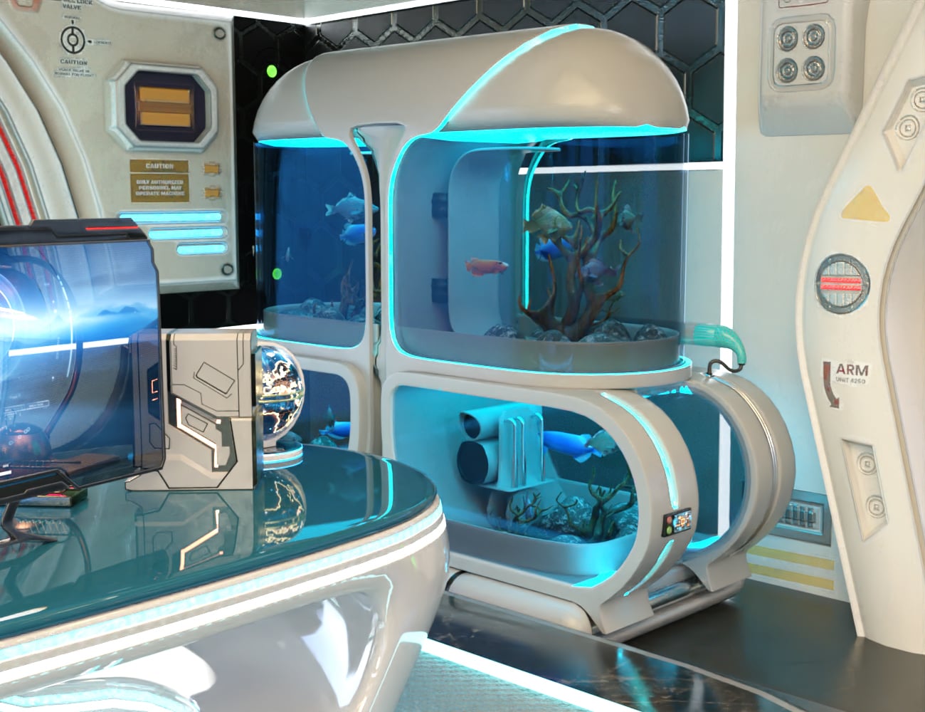 XI Futuristic CEO Cabin | Daz 3D