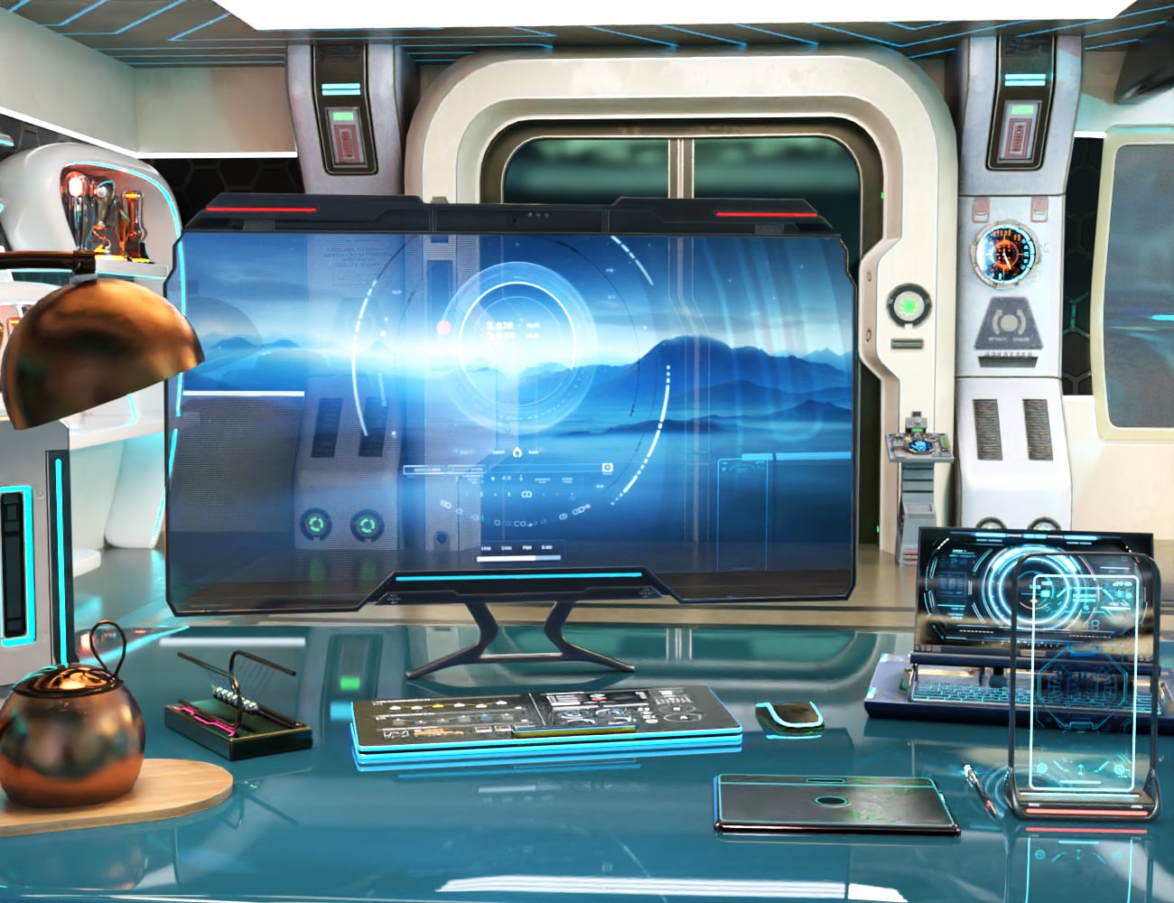 XI Futuristic CEO Cabin | Daz 3D