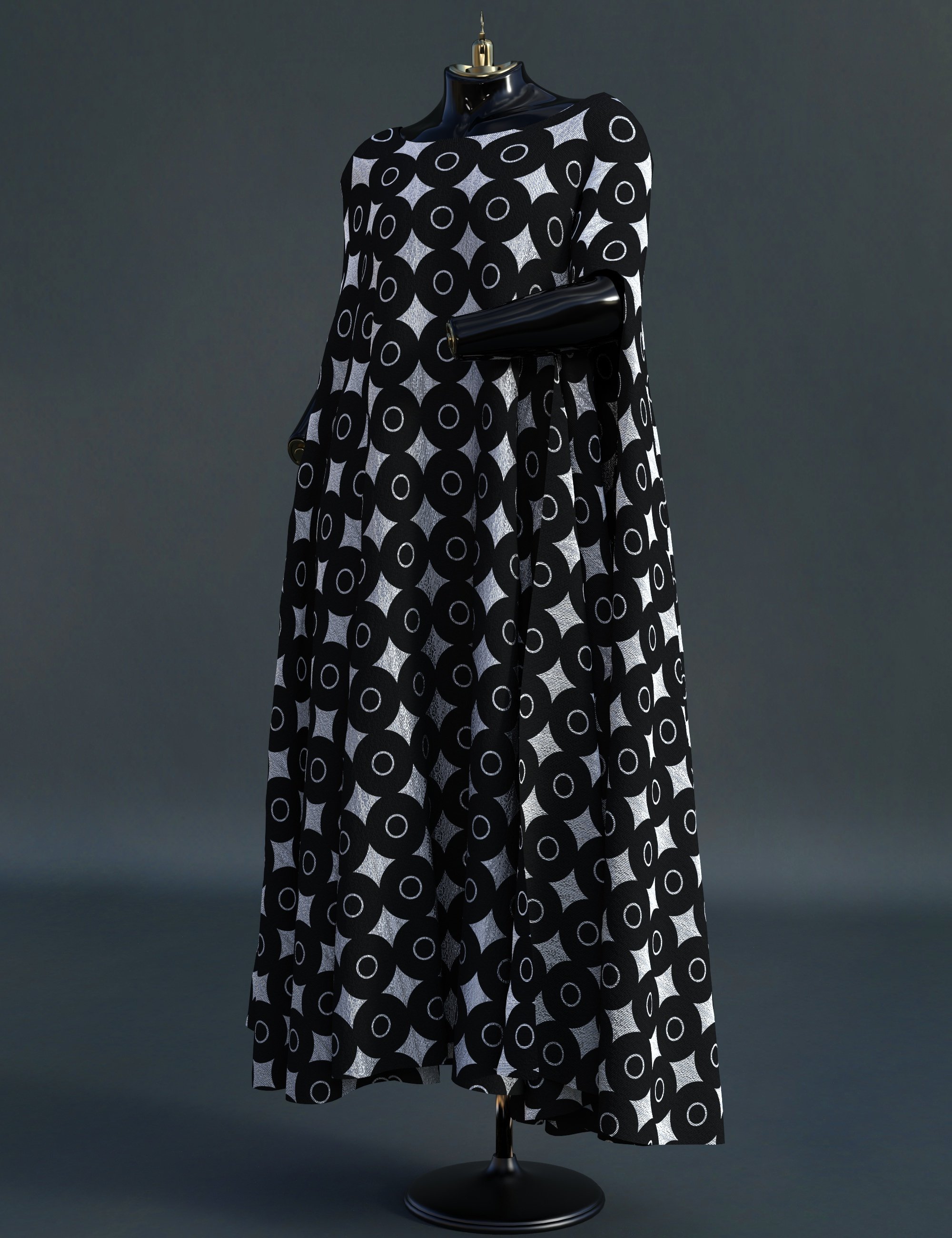 Geometric Noir Fabric Iray Shaders | Daz 3D