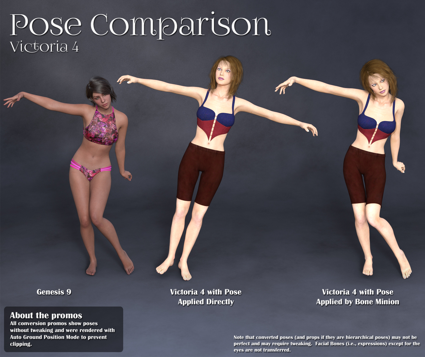 Bone Minion for Genesis 9 Poses for Generation 4 | Daz 3D