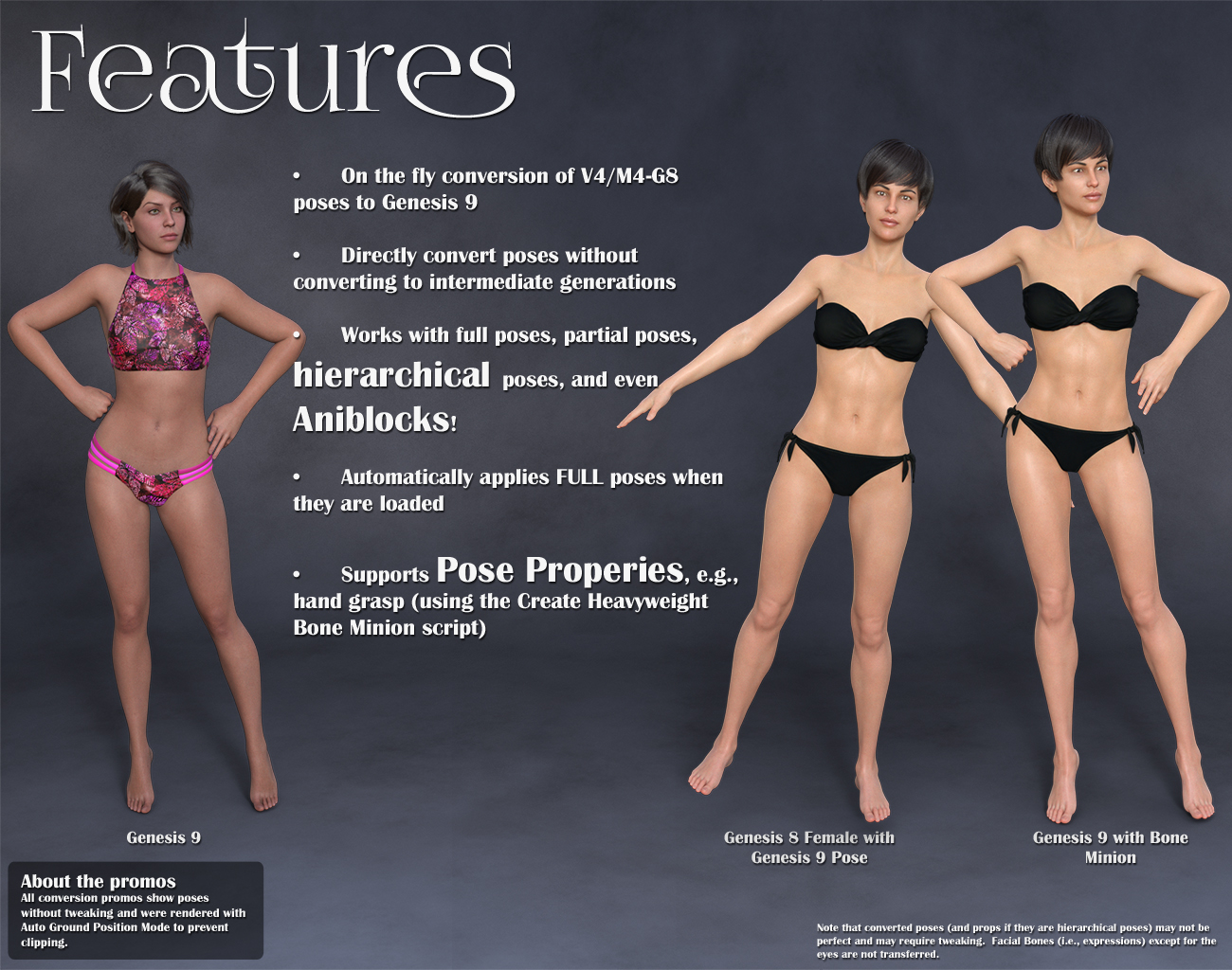 Bone Minion for Genesis 9 Poses for Genesis | Daz 3D