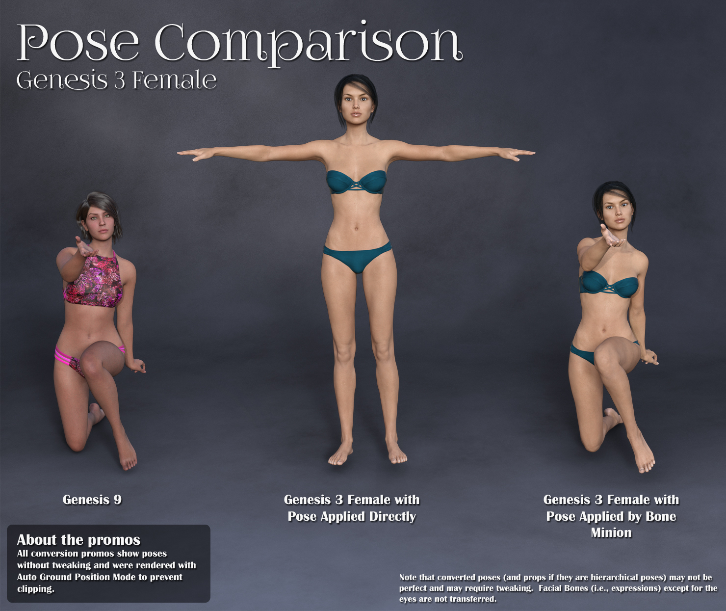 Bone Minion for Genesis 9 Poses for Genesis 3 | Daz 3D