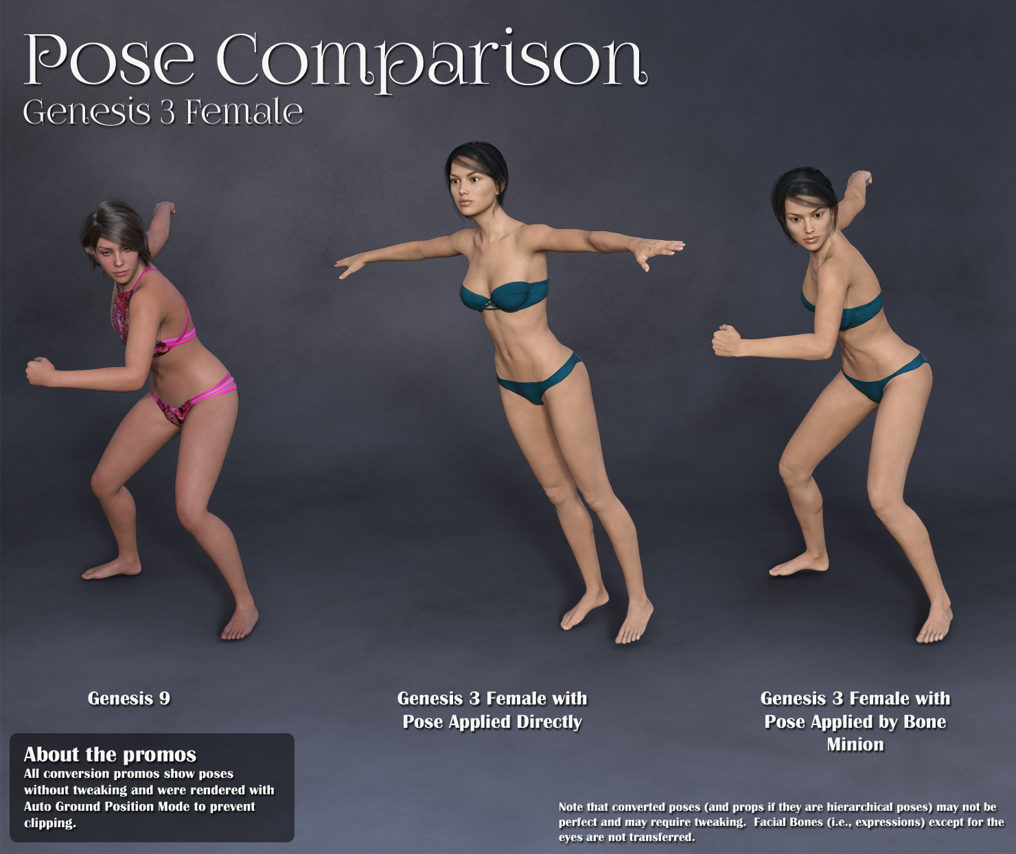 Bone Minion for Genesis 9 Poses for Genesis 3 | Daz 3D