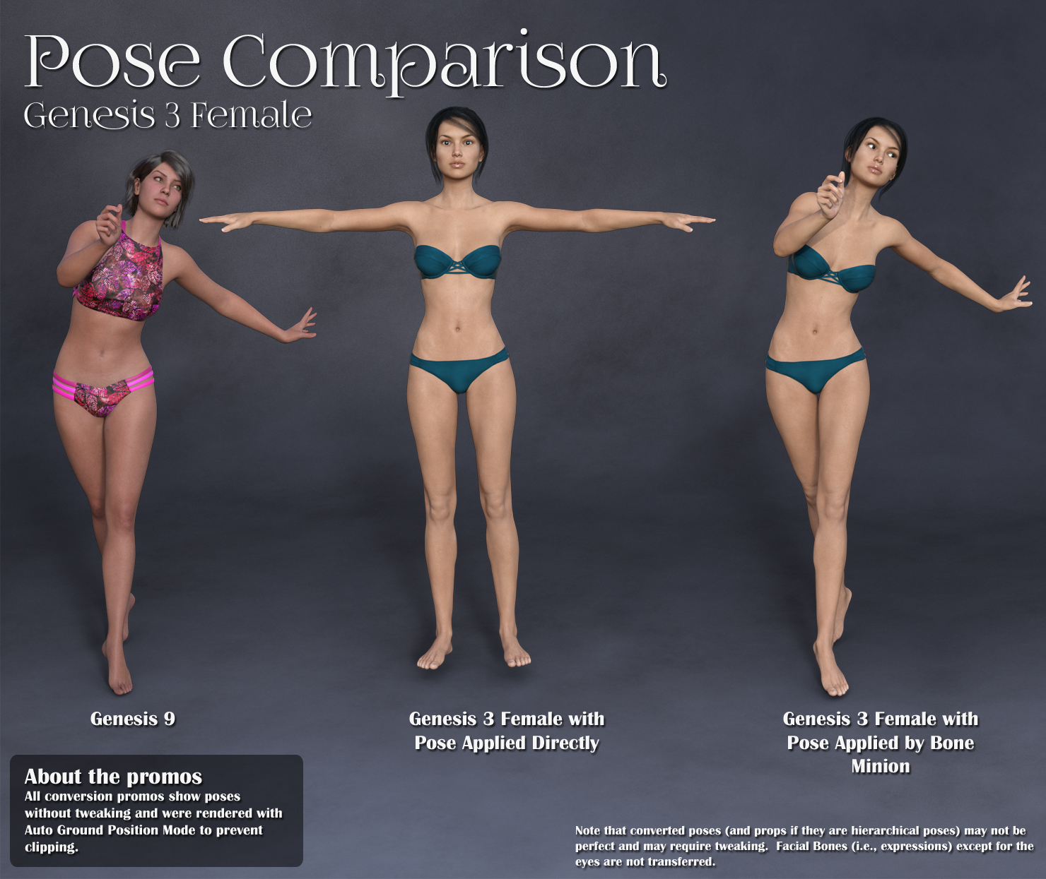 Bone Minion for Genesis 9 Poses Bundle | Daz 3D