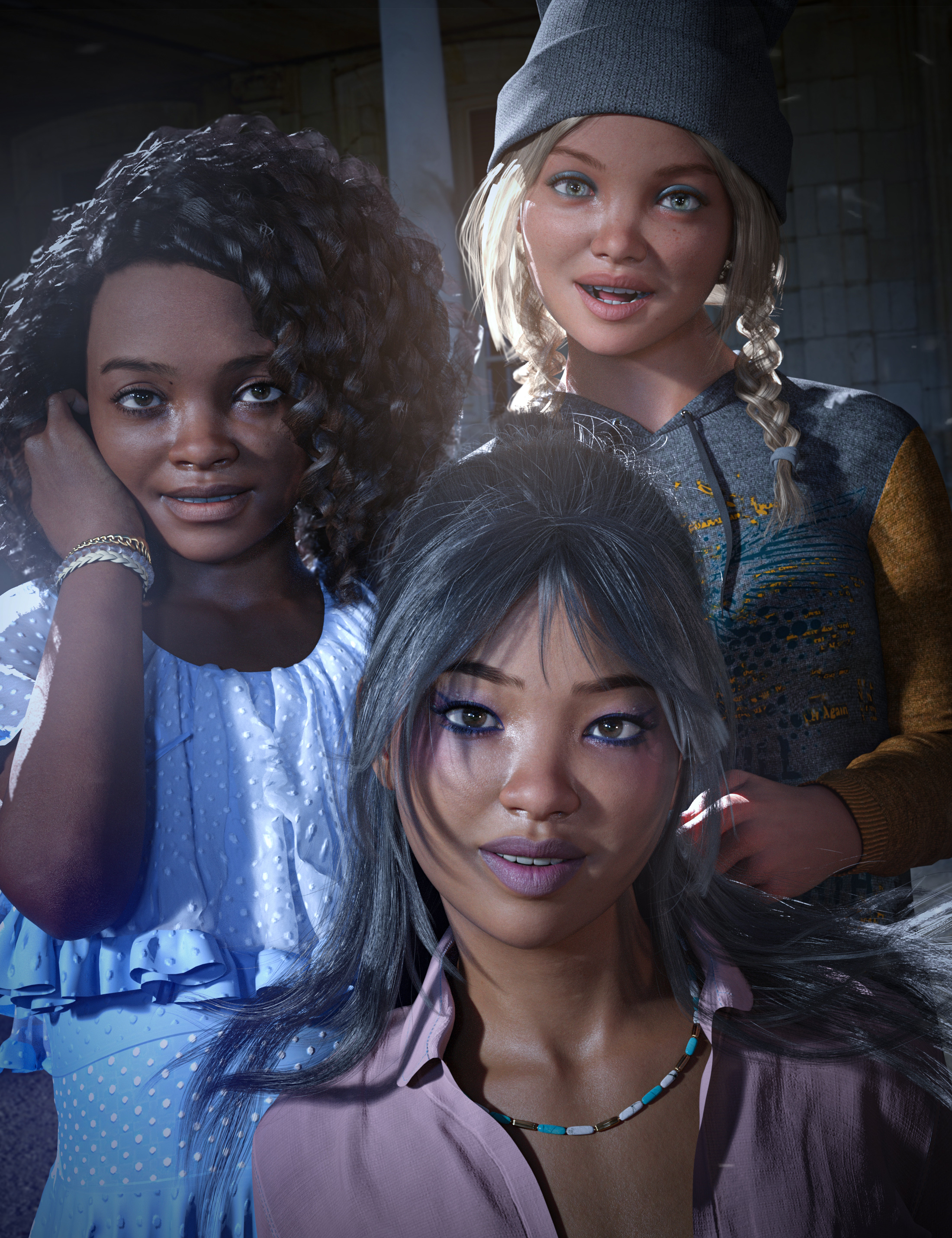 ES3D Teens HD Bundle for Genesis 9 | Daz 3D