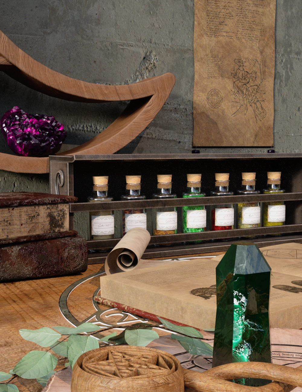 Wiccan Props | Daz 3D
