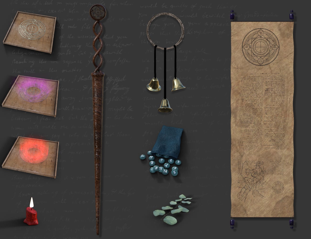 Wiccan Props | Daz 3D