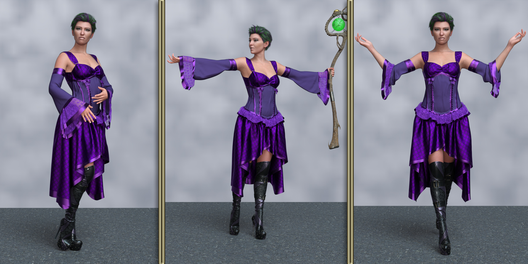 Evil Stepmother Poses for Genesis 9 Feminine | Daz 3D