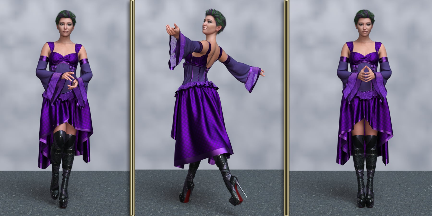 Evil Stepmother Poses For Genesis 9 Feminine Daz 3d