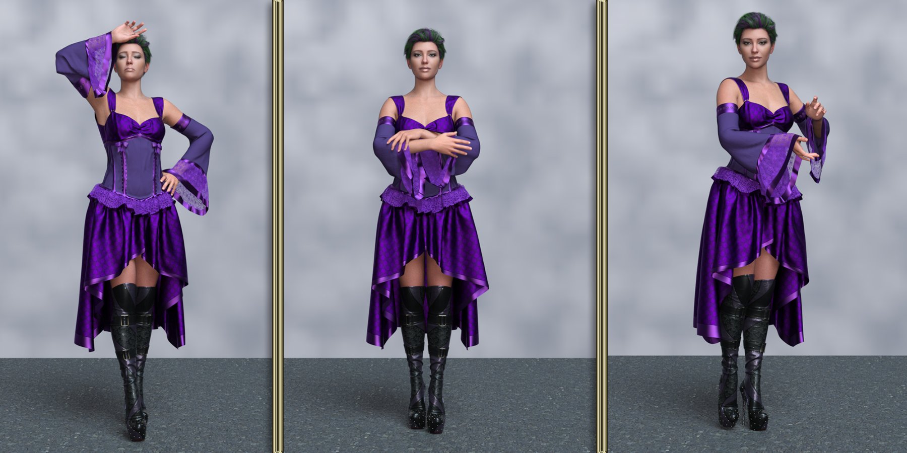 Evil Stepmother Poses for Genesis 9 Feminine | Daz 3D