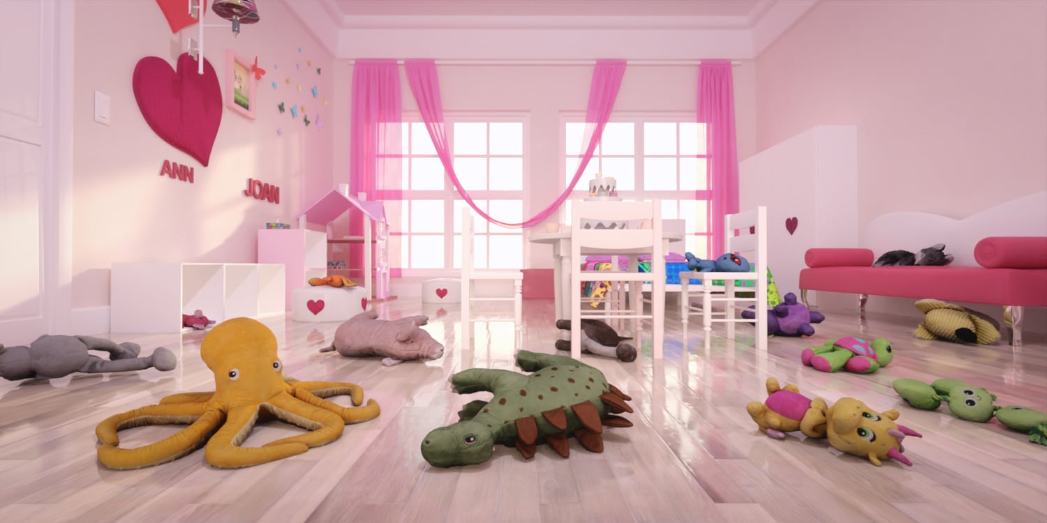 Tossed Plush Toys | Daz 3D