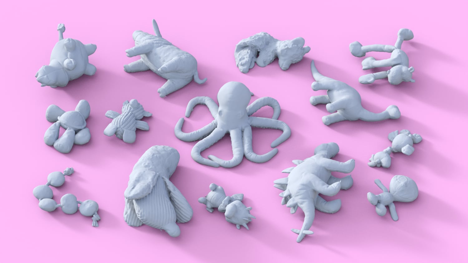 Tossed Plush Toys | Daz 3D