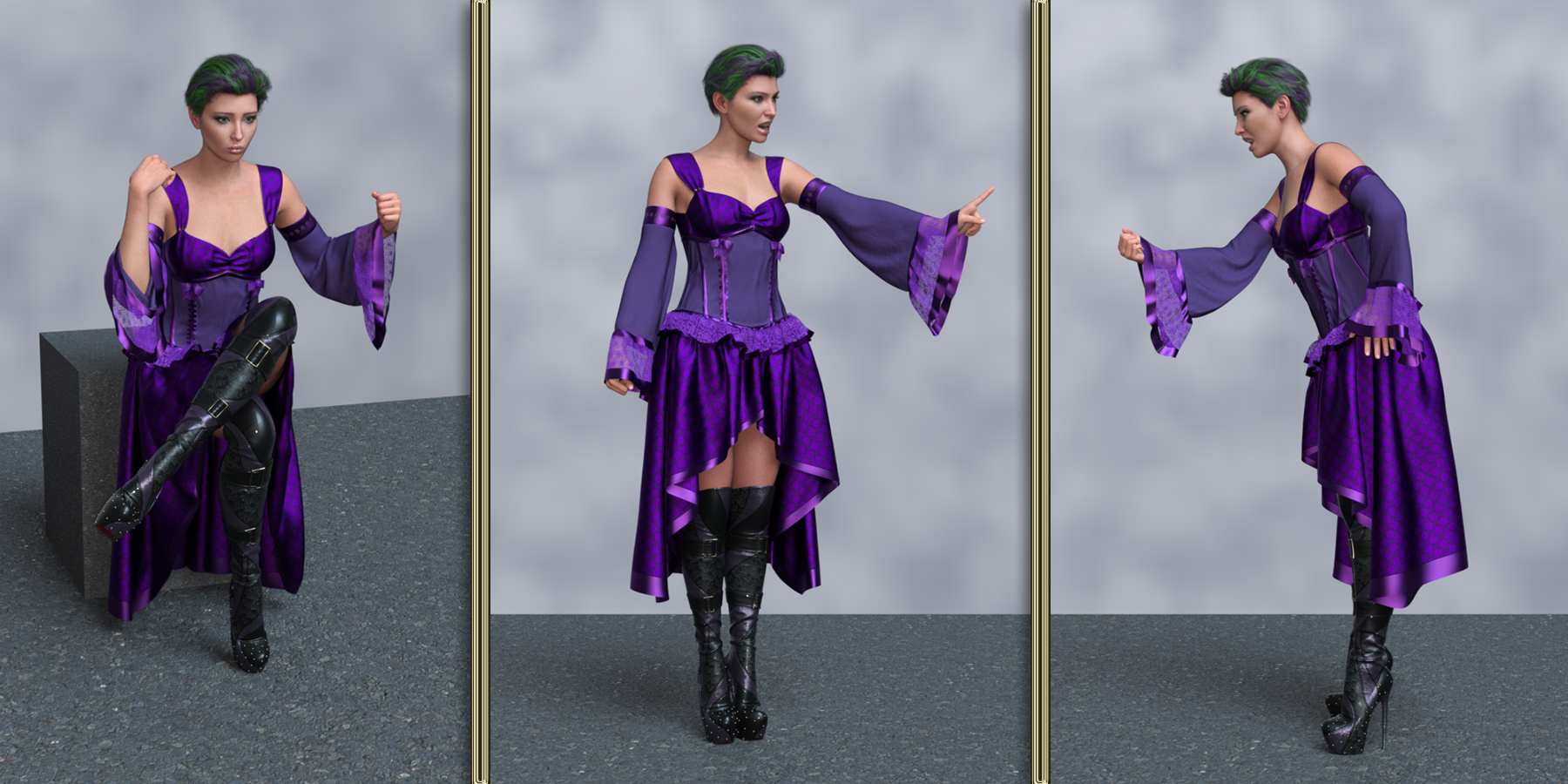 Princess, Faeries and Knights Pose Bundle | Daz 3D