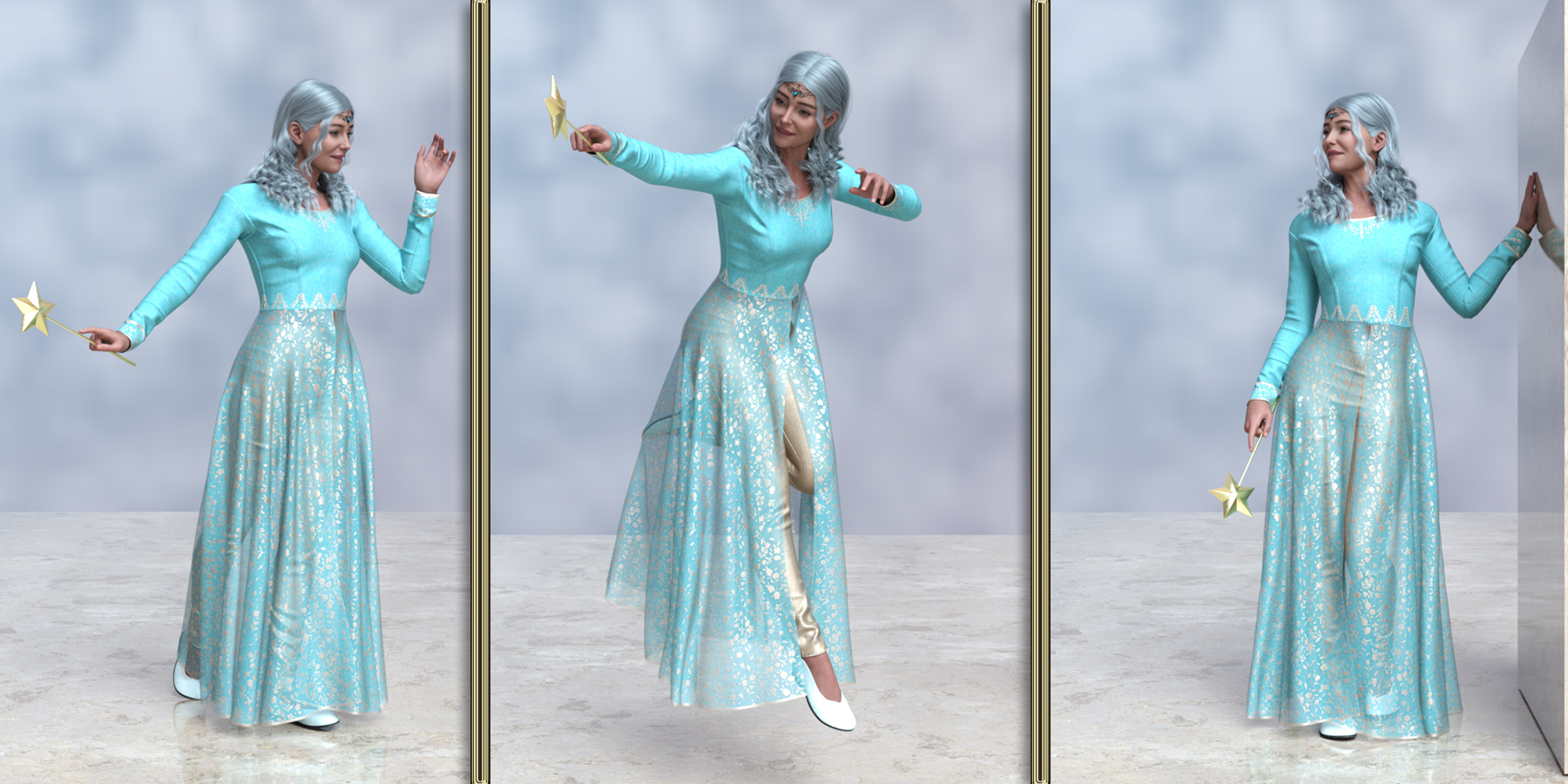 Princess, Faeries and Knights Pose Bundle | Daz 3D