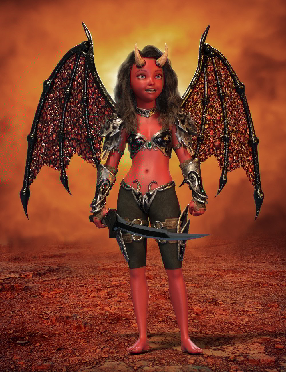 Evil Horns for Genesis 9 | Daz 3D