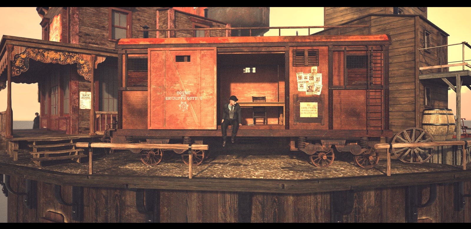Wild West Outpost | Daz 3D