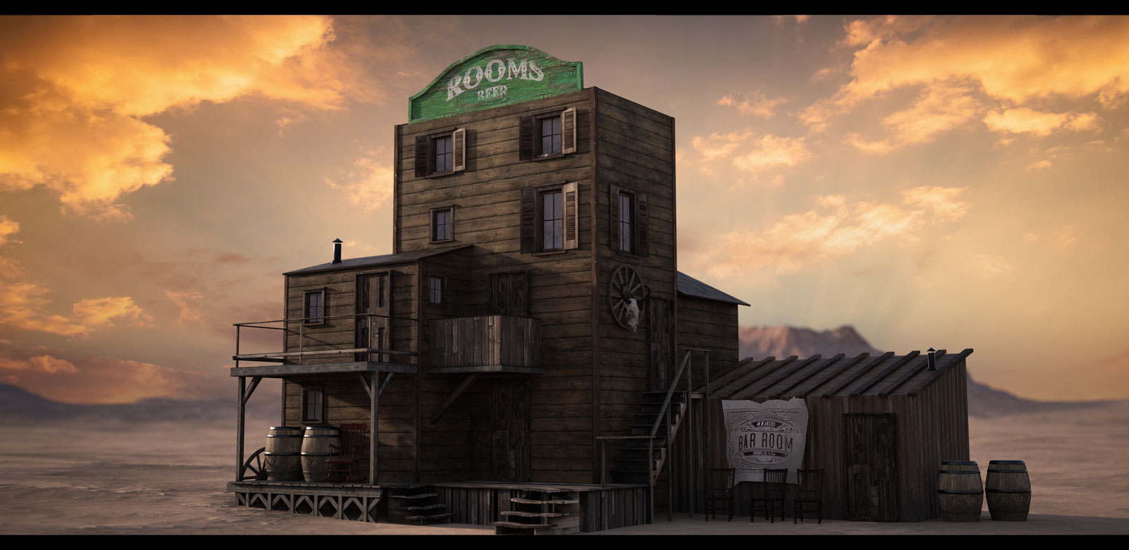 Wild West Outpost | Daz 3D