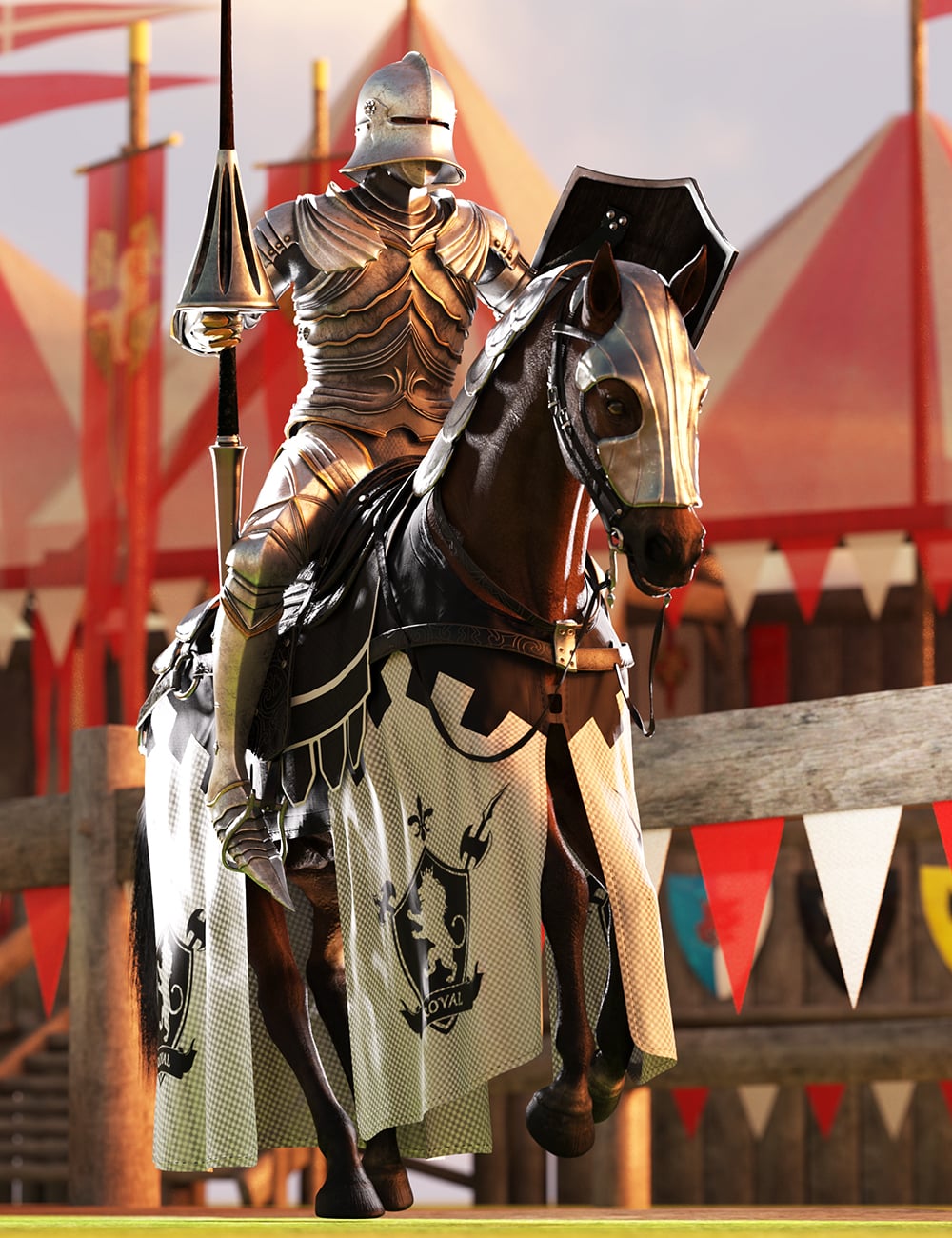Medieval Fun Rider Poses for Genesis 9 | Daz 3D