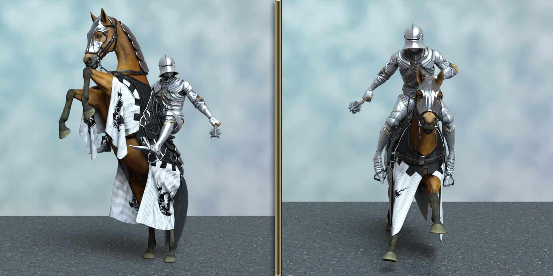 Medieval Fun Rider Poses for Genesis 9 | Daz 3D