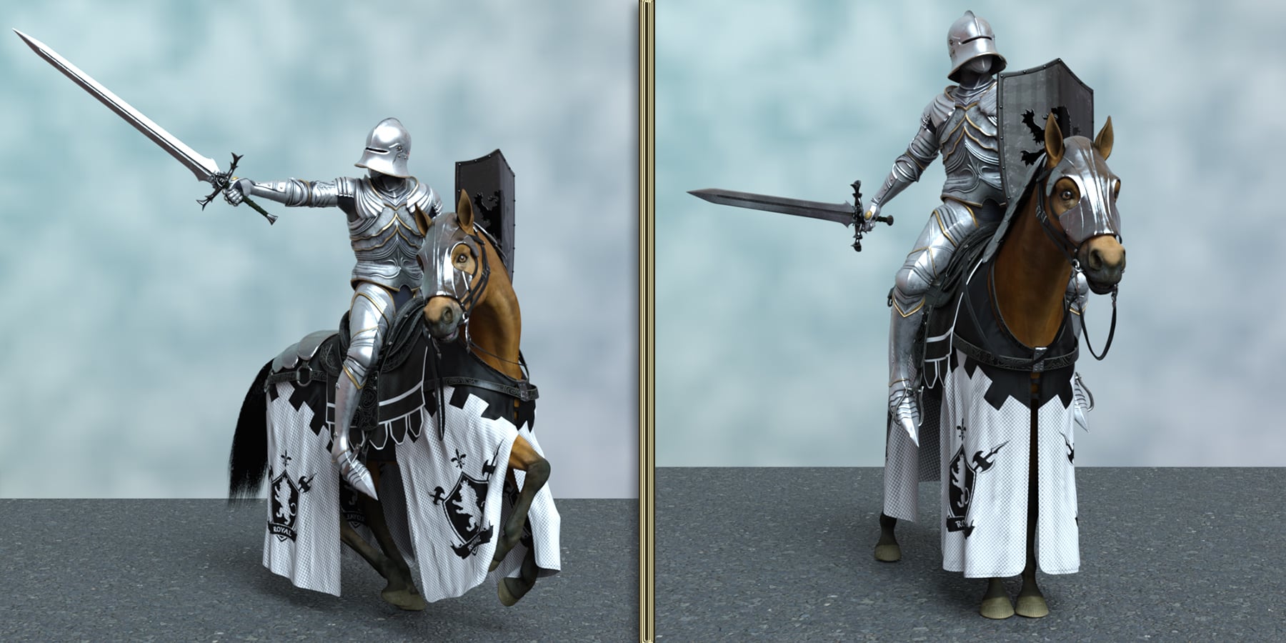 Medieval Fun Rider Poses for Genesis 9 | Daz 3D