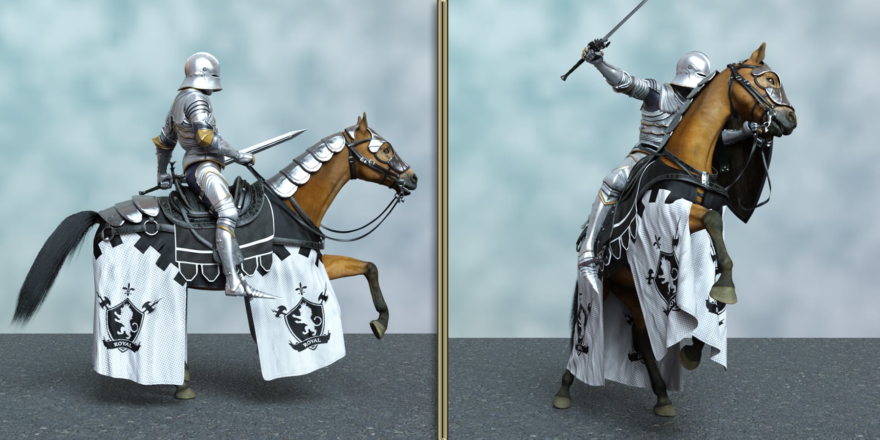 Medieval Fun Rider Poses for Genesis 9 | Daz 3D