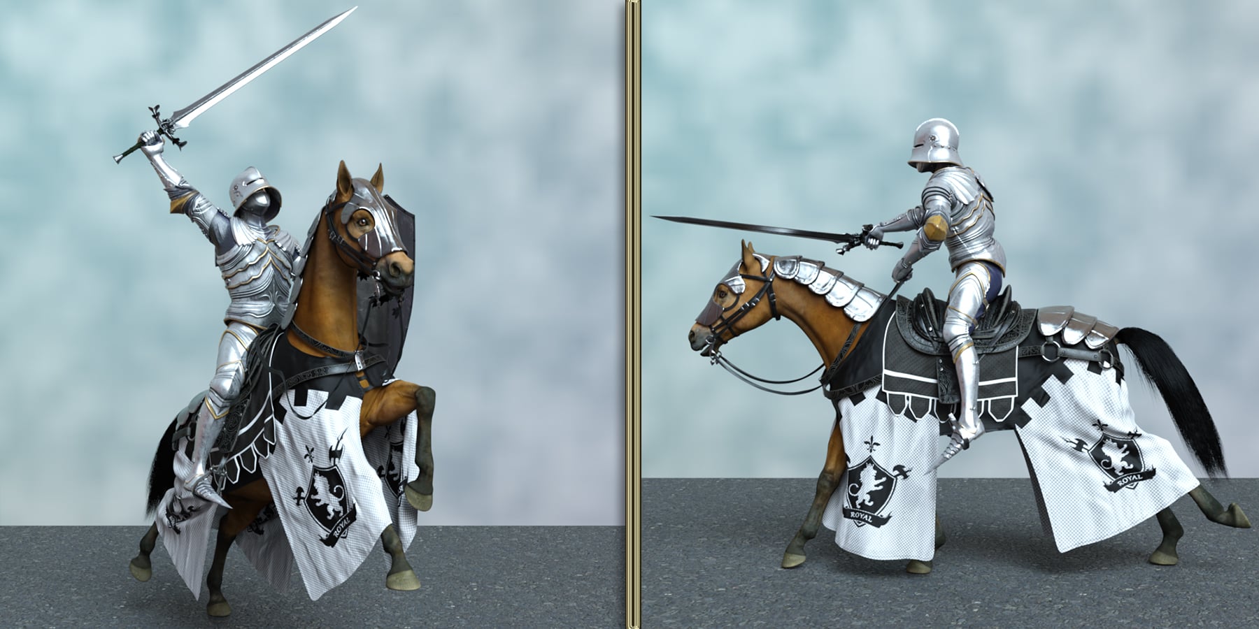 Medieval Fun Rider Poses for Genesis 9 | Daz 3D