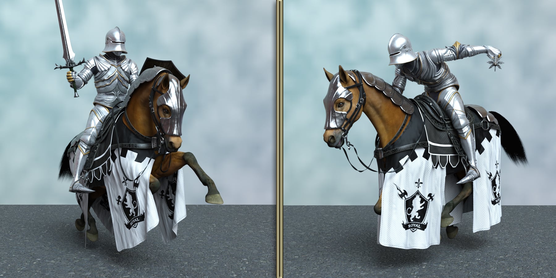 Medieval Fun Rider Poses for Genesis 9 | Daz 3D