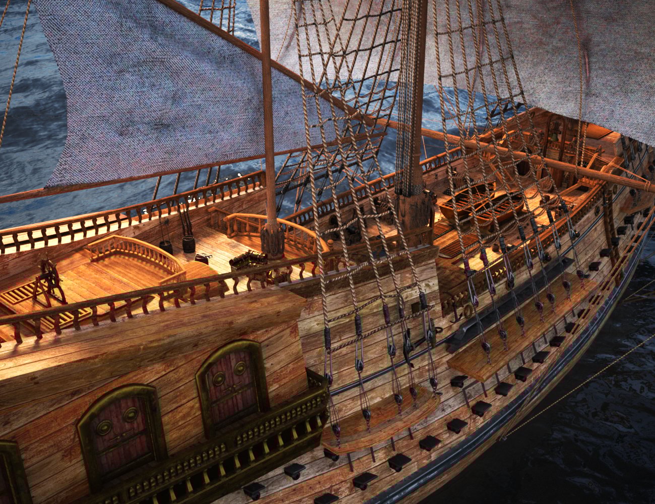 XI Galleon Pirate Ship | Daz 3D