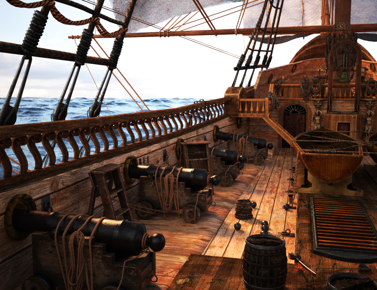 XI Galleon Pirate Ship | Daz 3D