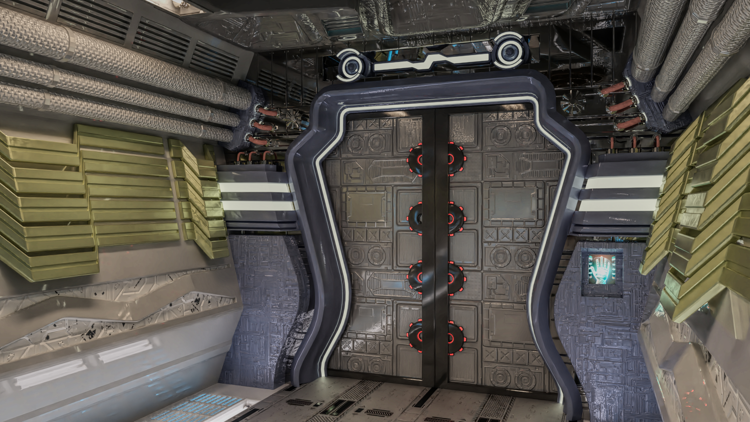 Sci-Fi Bunker Hallway | Daz 3D