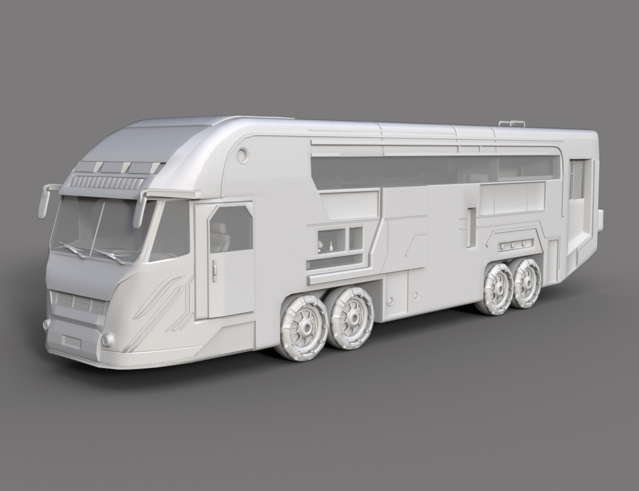 XI Retro Futuristic Motorhome | Daz 3D