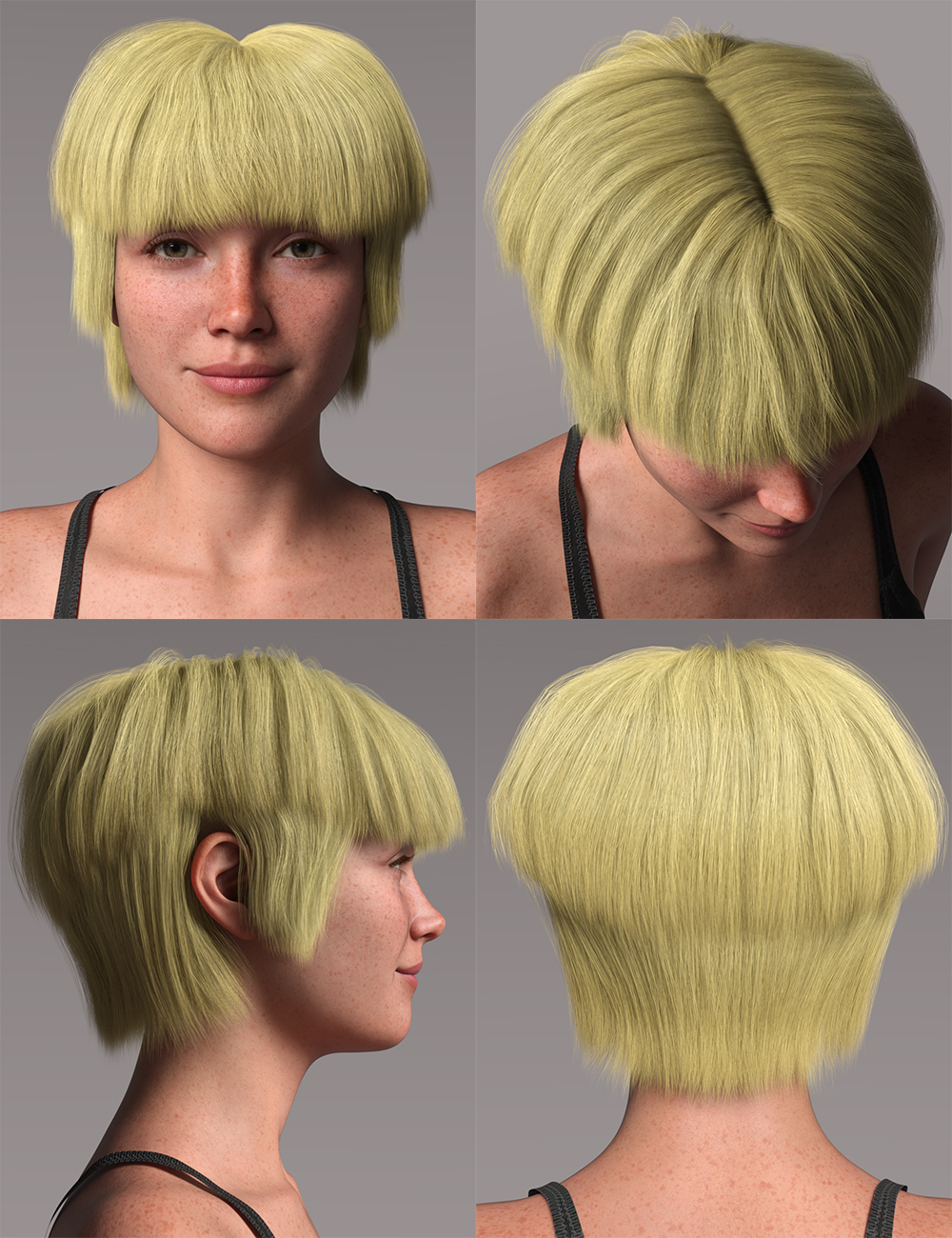 GN Baofa Hair for Genesis 9 | Daz 3D