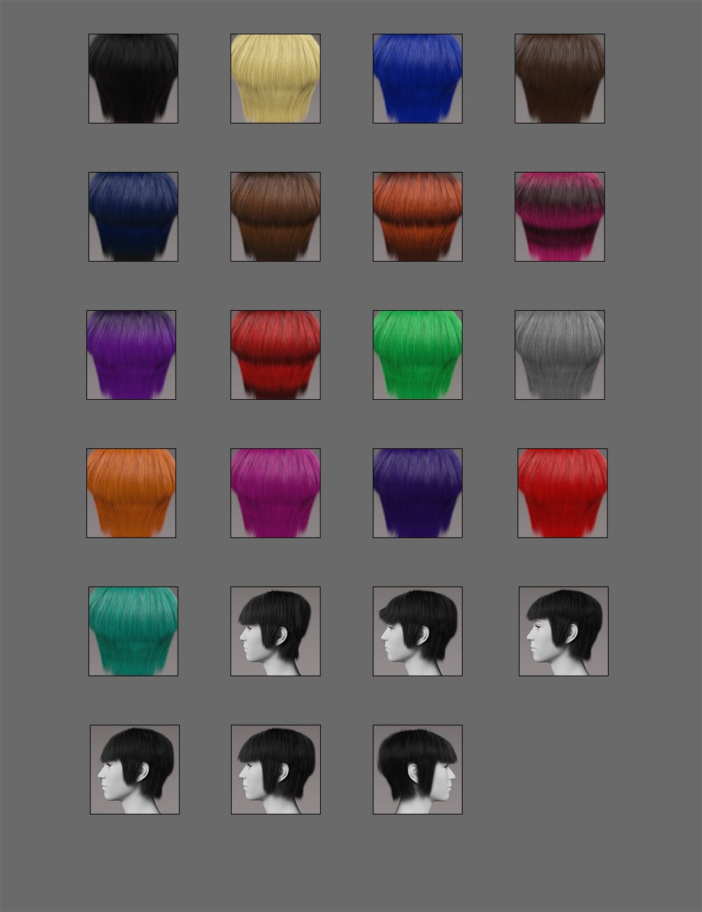 GN Baofa Hair for Genesis 9 | Daz 3D