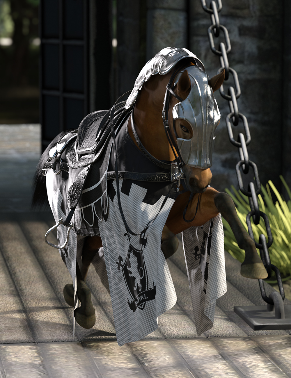 Medieval Fun Horse Poses for Daz Horse 3 | Daz 3D