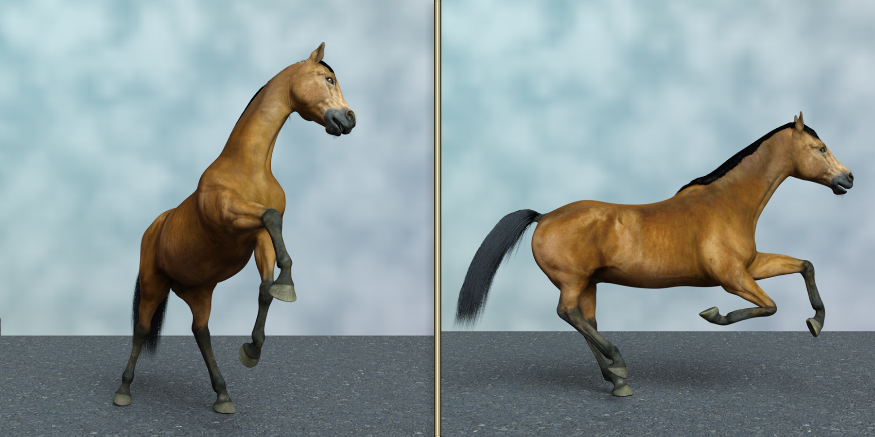 Medieval Fun Horse Poses for Daz Horse 3 | Daz 3D
