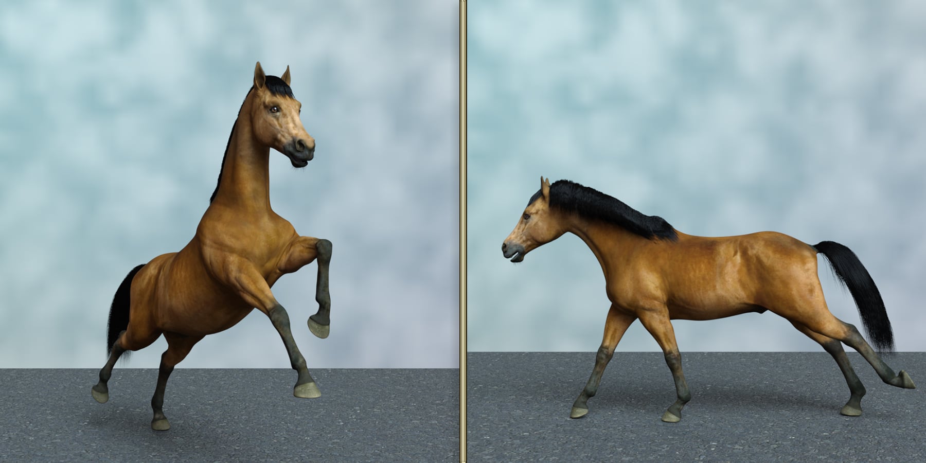 Medieval Fun Horse Poses for Daz Horse 3 | Daz 3D