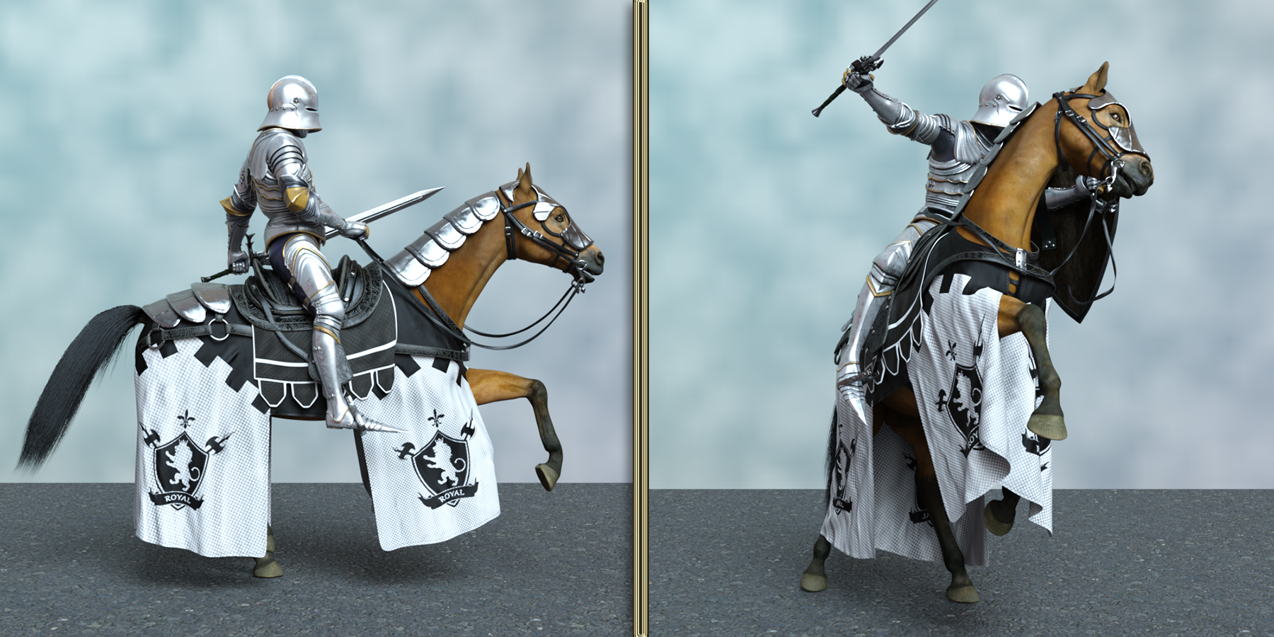 Medieval Fun Battle Pose Bundle | Daz 3D