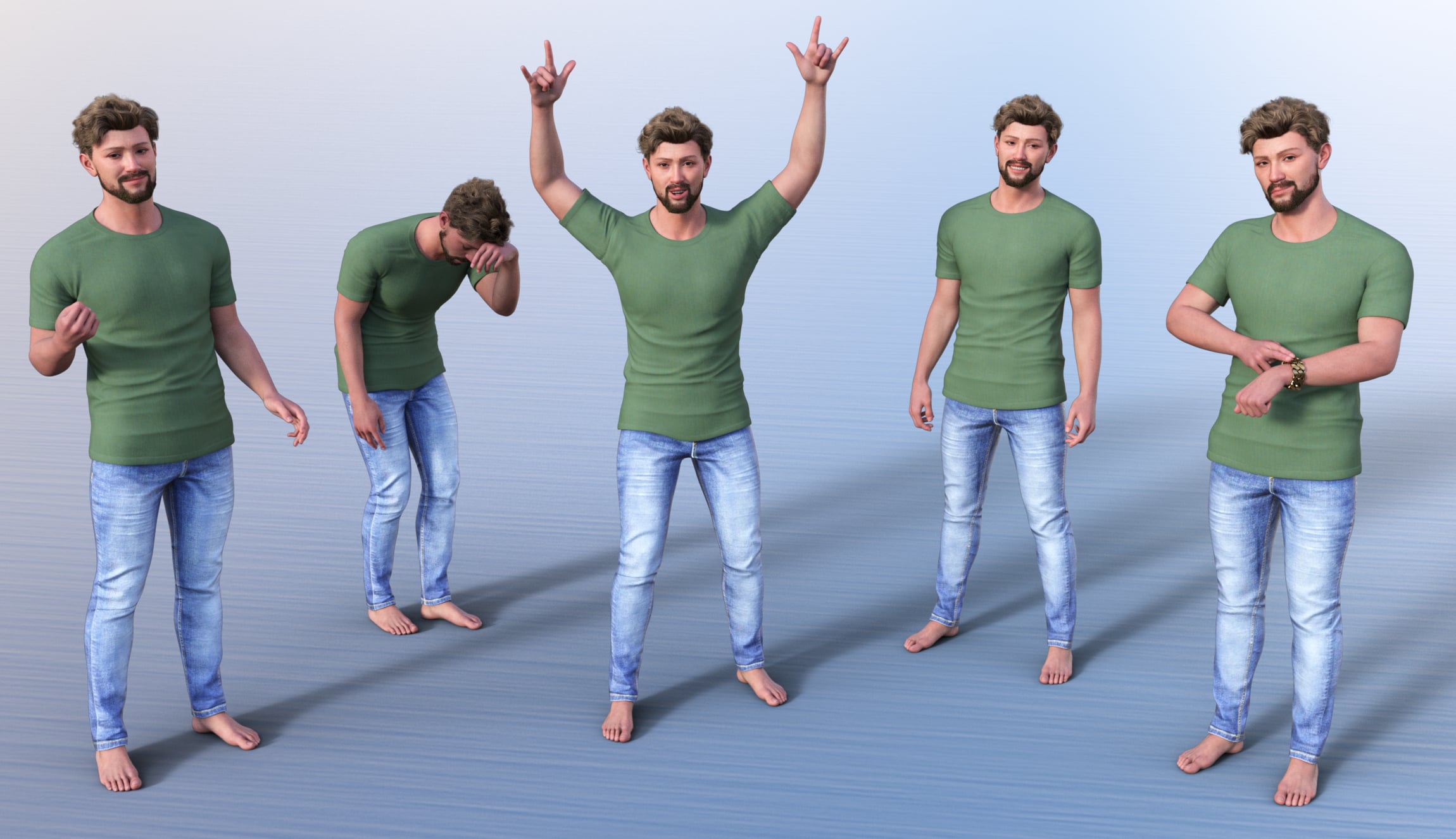 JW Standing Mega Collection Poses for Genesis 9 | Daz 3D